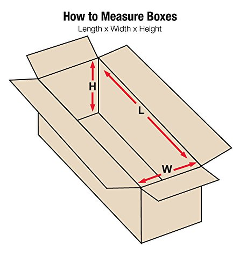 Shipping Boxes Long 12"L X 6"W X 5"H, 100-Pack | Corrugated Cardboard ...