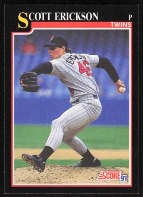 1991 Score #812 Scott Erickson Rookie Minnesota Twins | eBay