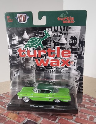 M2 MACHINES 1/64 1958 CHEVROLET IMPALA TURTLE WAX R83 22-04 DIECAST ...