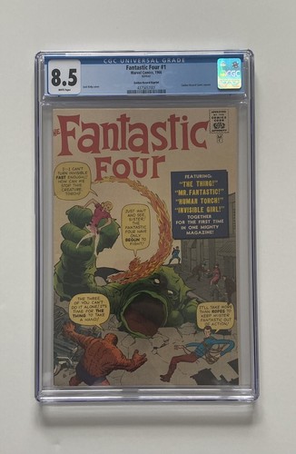 FANTASTIC FOUR #1 MARVEL 1966 CGC 8.5 GOLDEN RECORD REPRINT | eBay