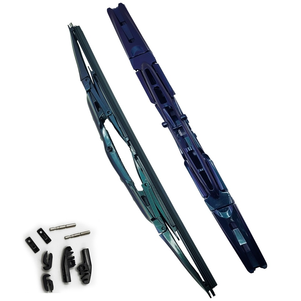 16" Inch Purple Double Dual Blade Universal Windshield Wiper 2PC Set ...