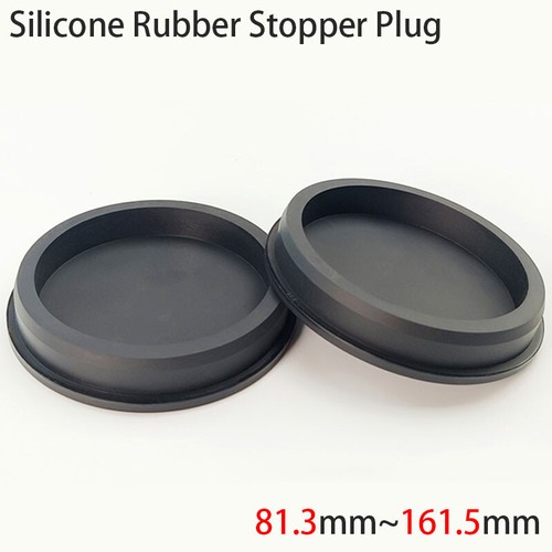 Black Round Silicone Rubber Stopper Plug Blanking Pipe Inserts Bung 81. ...