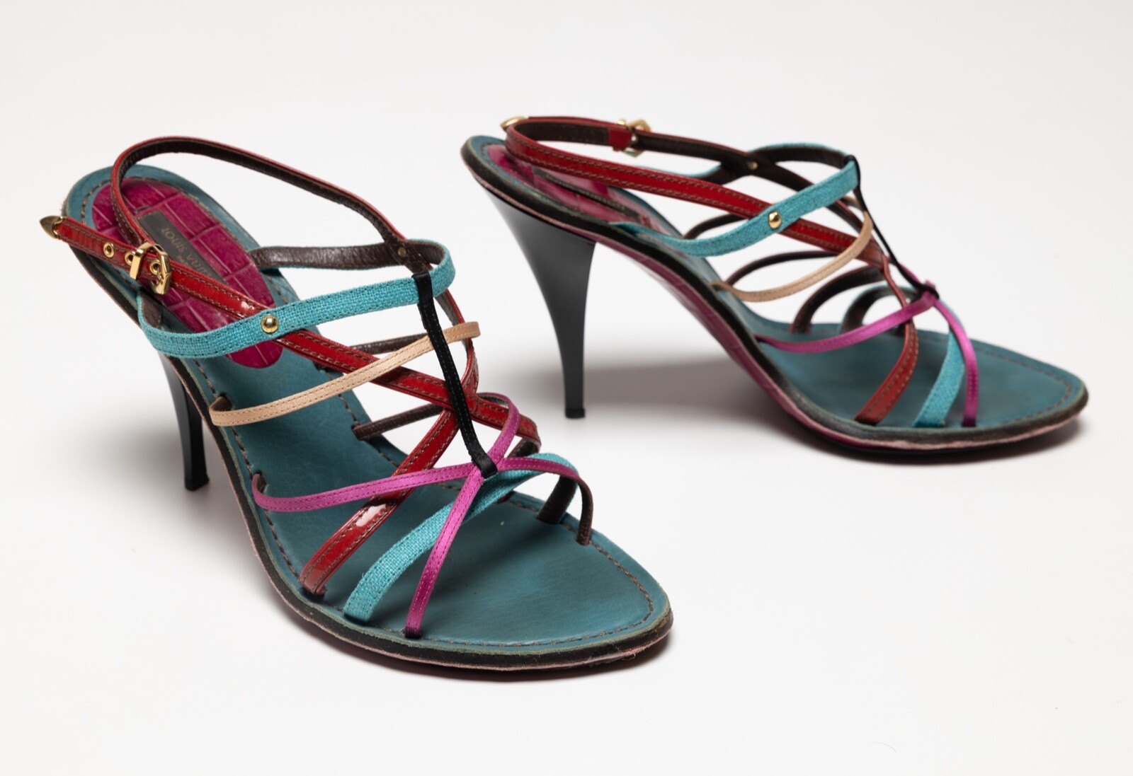 Womens LV Louis Vuitton High Heels Red Patent Leather… - Gem