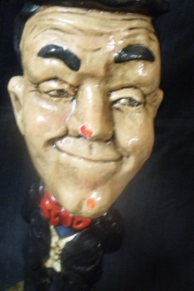 HTF RARE ANTIQUE HARDY OF LAUREL AND HARDY 17" CHALKWARE FIGURINE | eBay