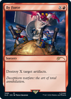 By Force (Secret Lair) Promo HEAVILY PLD Sorcery Rare MAGIC MTG CARD ...