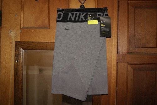 Womens Nike Pro Tight Fit High Rise Tights Compression Shorts AR6709 ...