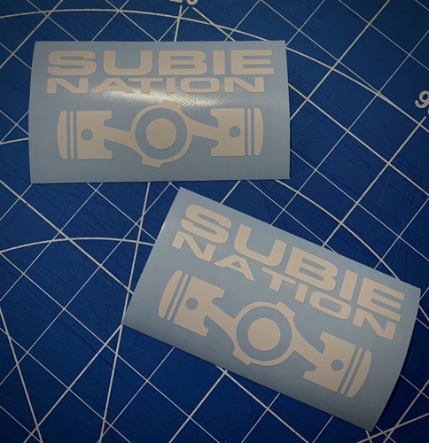 SUBIE NATION Boxer Motor Decal Sticker For Subaru Impreza Forester Brz ...