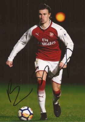 ARSENAL* BEN SHEAF SIGNED 6x4 ACTION PHOTO+COA | eBay