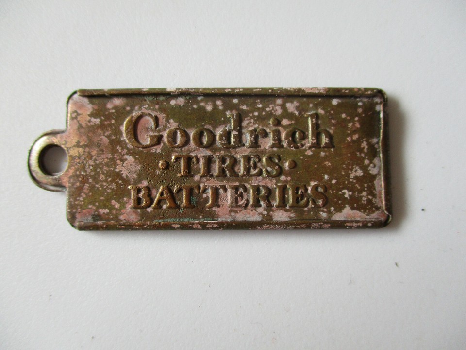 1940 Nevada BF Goodrich Key Tag DAV RARE Mini License Plate Key Fob ...