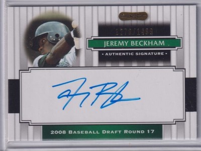 2008 Razor Signature Series #157 Jeremy Beckham AU/1499 | eBay