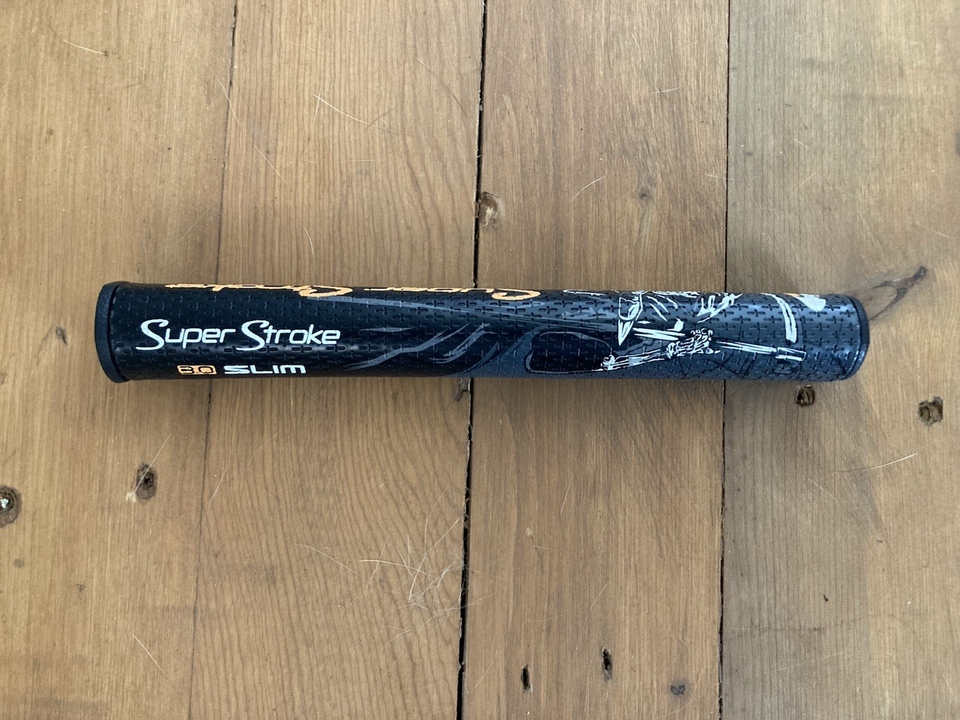 Super Stroke GRIM REAPER 3.0 Slim Golf Putter Grip ⛳ Black/Orange/White ...
