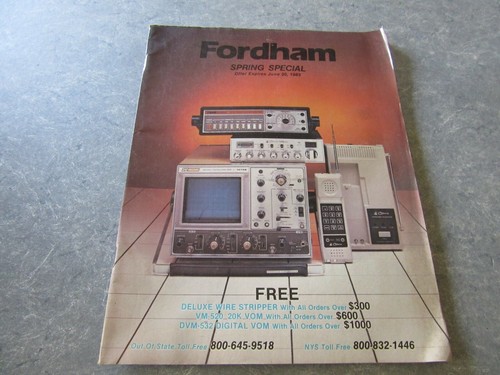 FORDHAM SPRING 1983 ELECTRONICS CATALOG, VIDEO EQUIPMENT, TEST ...