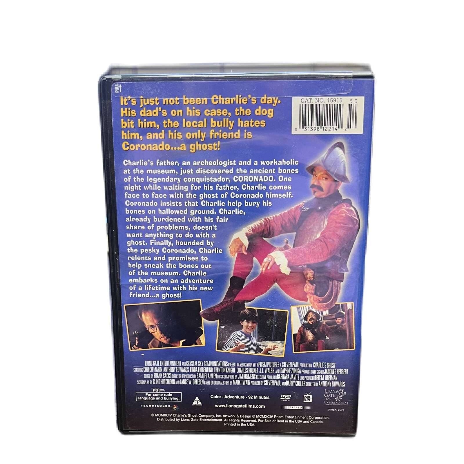 Charlie's Ghost The Secret of Coronado DVD Movie Cheech Marin | eBay