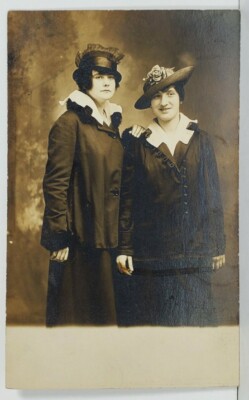 RPPC Two Women Attractive & Not So Pretty Real Photo Postcard P8 | eBay