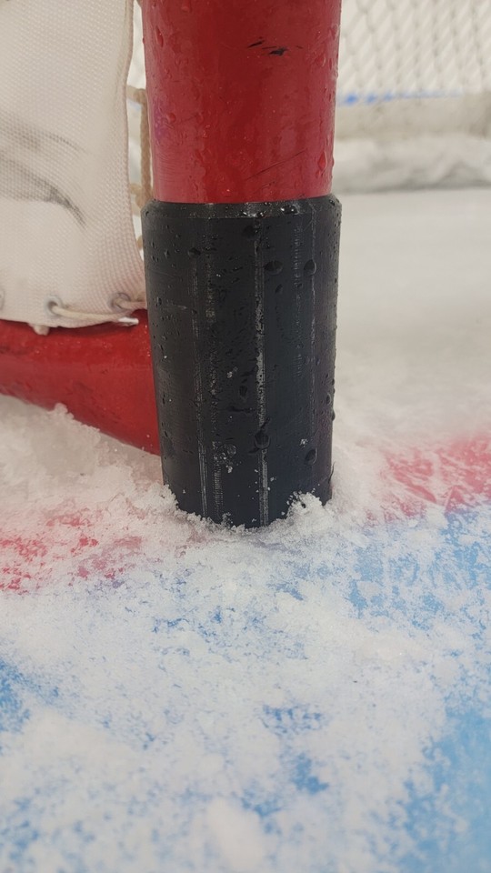 IceLock Adjustable Hockey Net Pegs (2 Spike Design) with Skate Guards ...