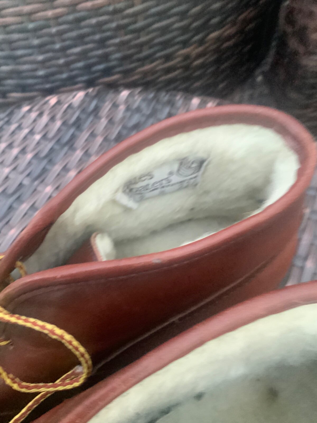 BATES FLOATERS UK 8 US 9 SHEARLING LEATHER BOOTS CAMPER WALKING WORK | eBay