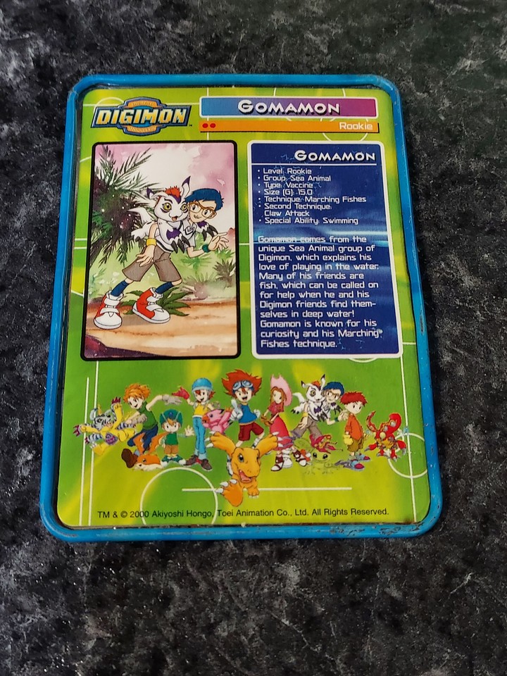 Gomamon - Digimon Metal Card Taco Bell Promo 2000 | eBay
