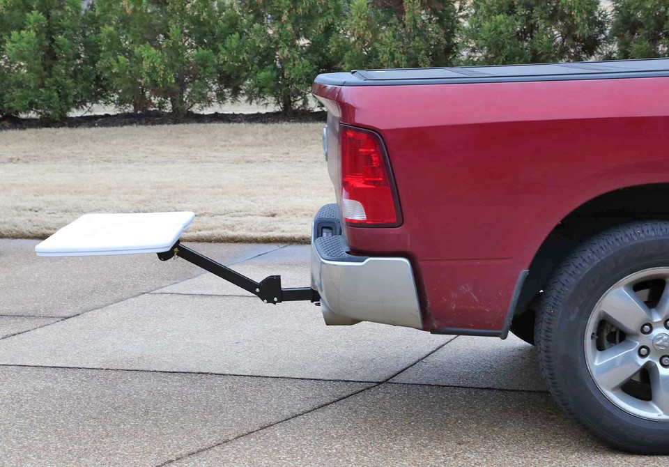 Adjustable Hitch Mount Tailgate Table for Camping Fishing Picnic Sport ...