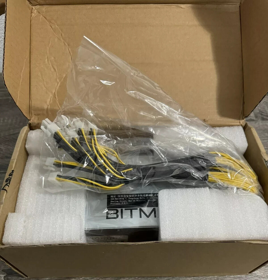 Bitmain GENUINE Antminer Power Supply APW7 PSU 1800w 110v 220v New ...
