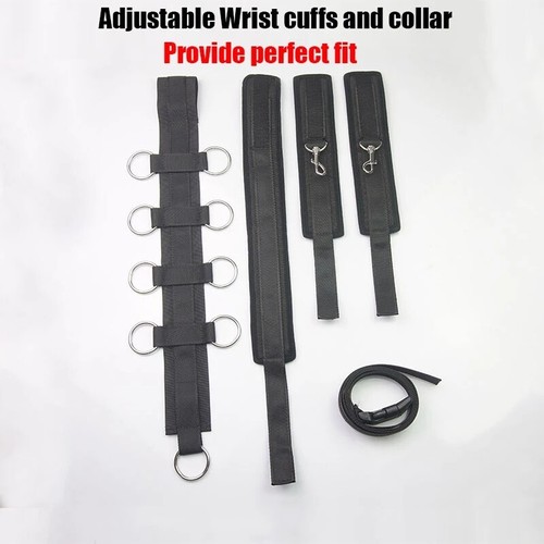 Neck Collar To Waist Handcuffs Back Body O Ring Nylon Armbinder Belt ...
