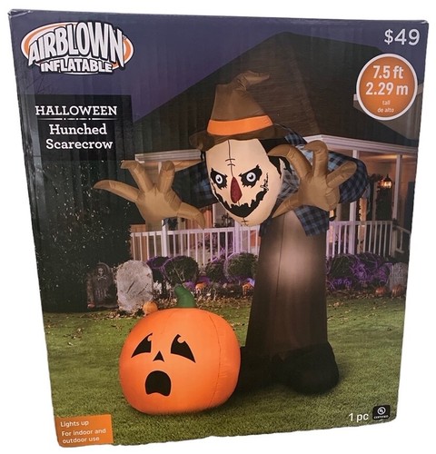 Airblown Inflatable Halloween Hunched Scarecrow 7.5 Feet Tall | eBay