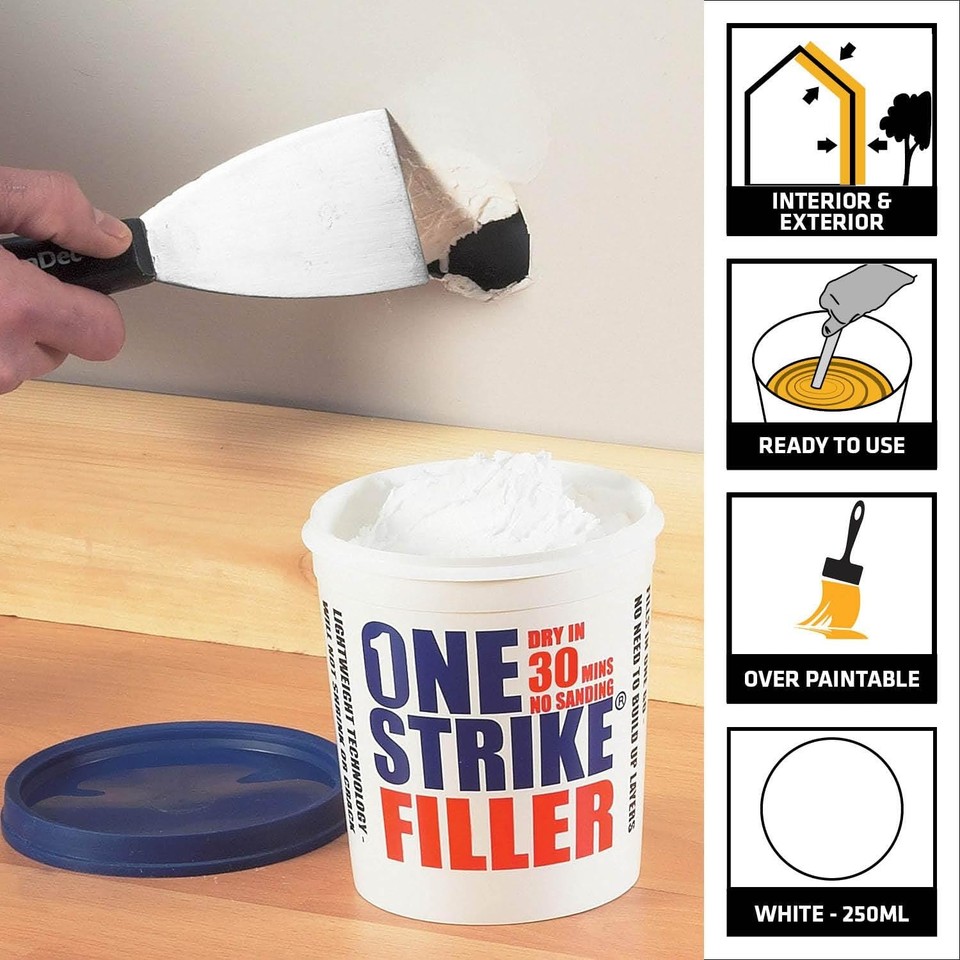 Everbuild – One Strike – Multi-Purpose Quick-Drying Filler – One-Time ...
