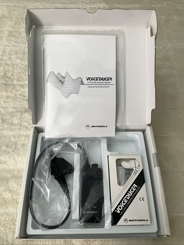 New Motorola BDN6671B Voiceducer Two Way Communication Device W/ Ear ...