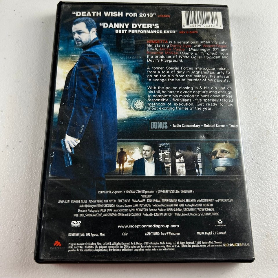 Vendetta DVD 2013 Starring Danny Dyer Vincent Regan Urban Vigilante | eBay