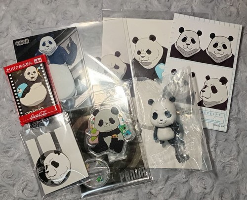 Jujutsu Kaisen Panda Mini Figure Card Acrylic Stand Badge Sticky Note ...