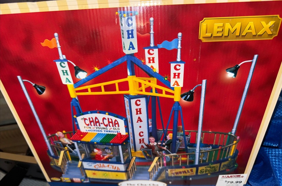 Lemax THE CHA CHA Retired 2007-2011 Carnival Ride Lights & Sound | eBay