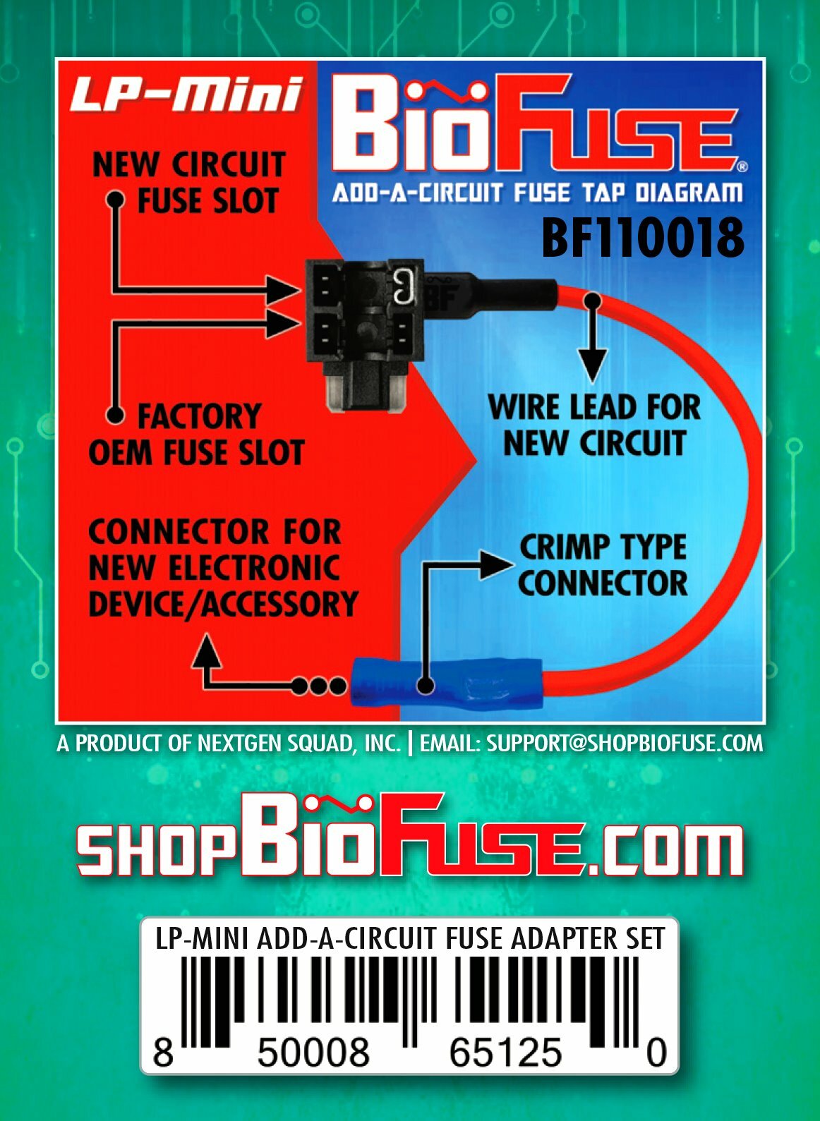 BioFuse® Add Circuit Low Profile Mini Fuse Taps: ASSORTED LP-MINI FUSES ...