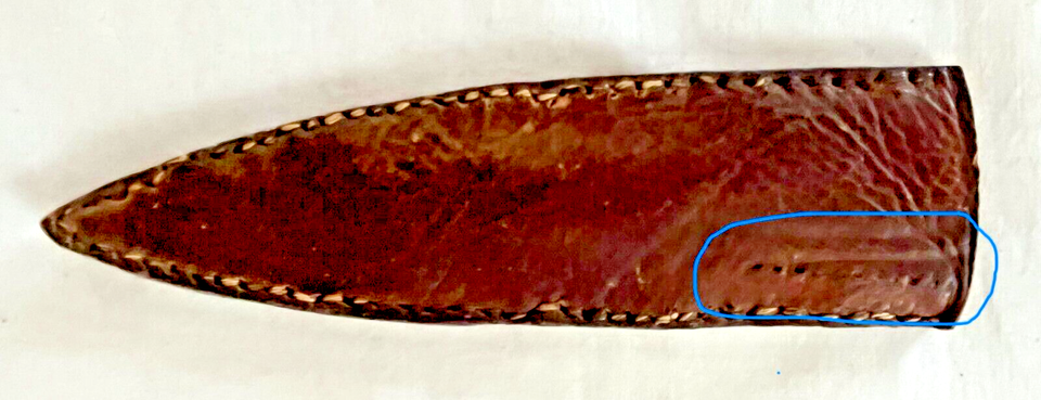 Confederate Civil War Side Knife & Pig Skin Scabbard | eBay