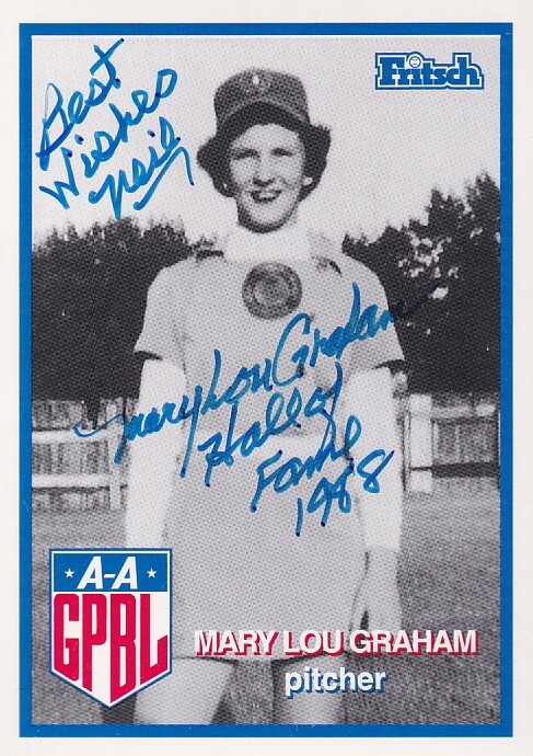 AAGPBL Mary Lou Graham SIGNED CARD A League Of Their Own AUTOGRAPHED | eBay