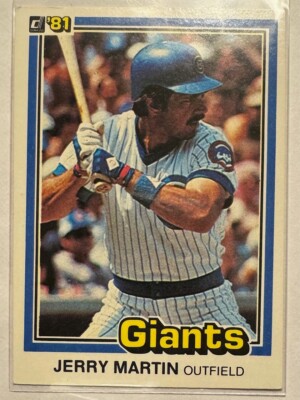 1981 Donruss #555 - Jerry Martin - San Francisco Giants Baseball Card ...