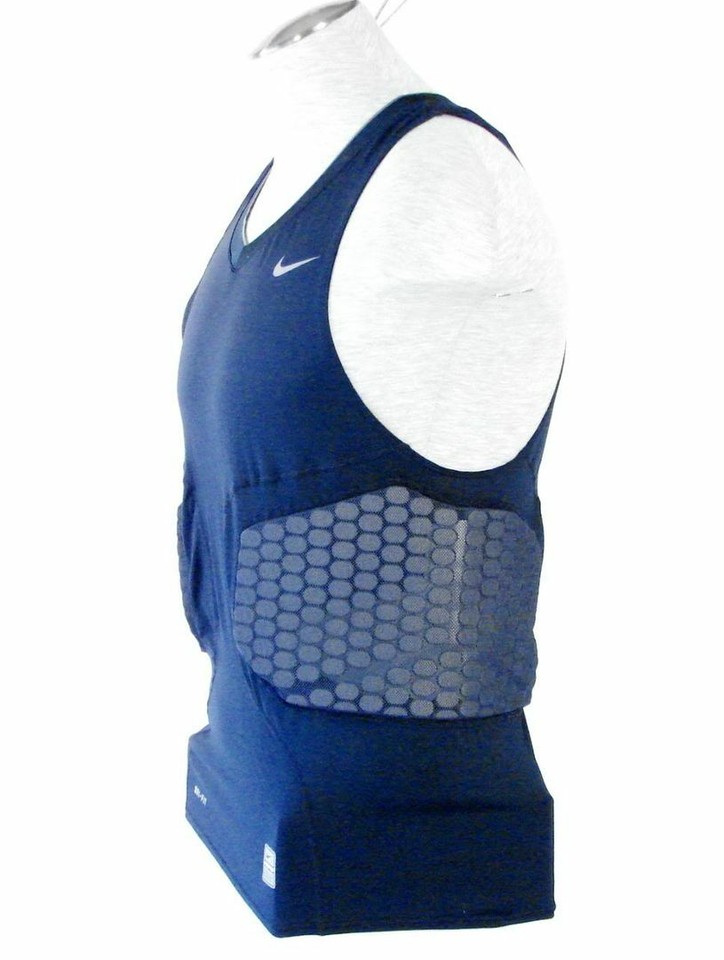 Nike Pro Combat Dri Fit Padded Compression Basketball Protection Tank ...