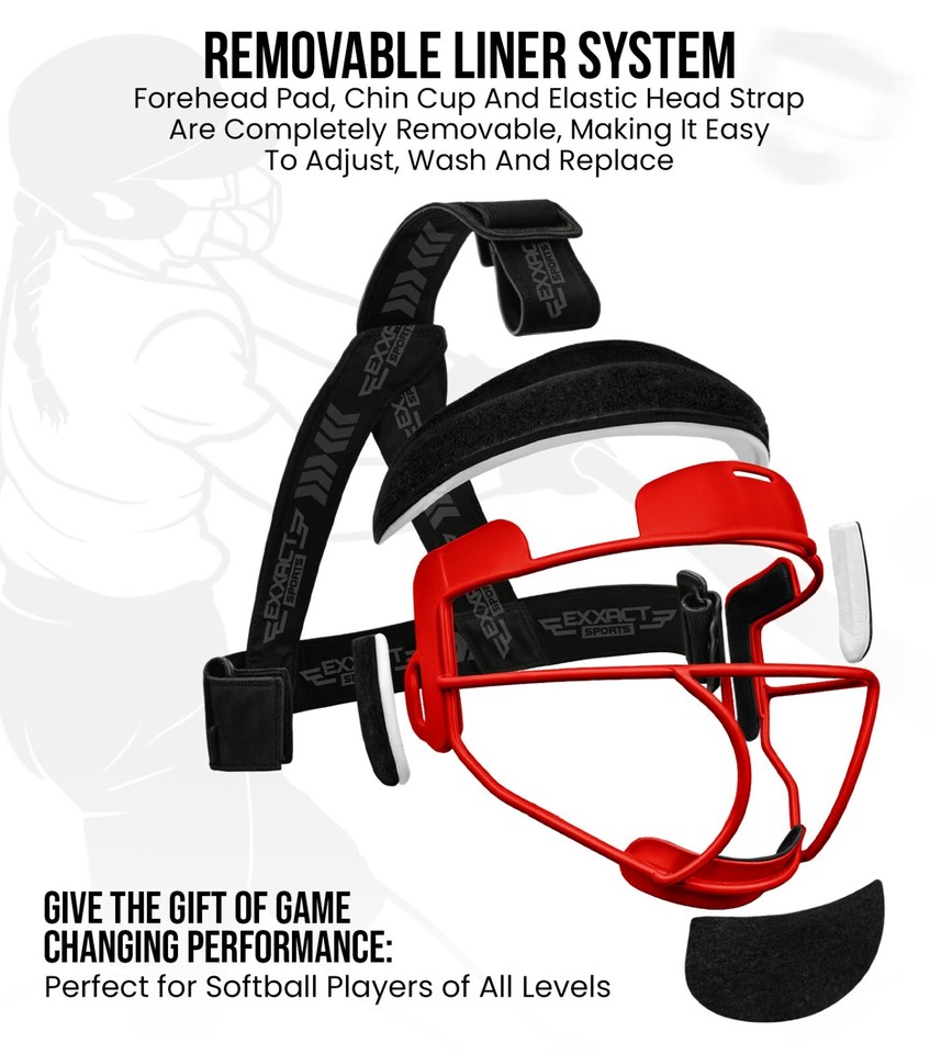 Exxact Sports Lightweight Softball Face Mask for Youth & Adult ...