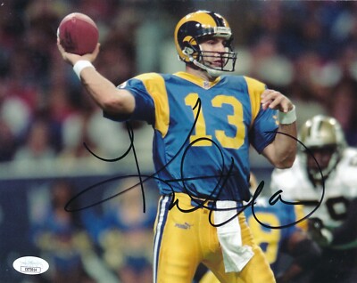 Kurt Warner Signed Autographed Los Angeles Rams 8x10 Photo JSA COA | eBay