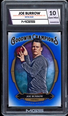 2020 Upper Deck Goodwin #41 Joe Burrow RC MGS Graded 10 Gem Mint RC ...