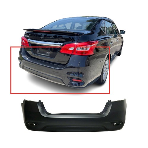 Rear Bumper Cover for 2016-2018 Nissan Sentra S SL SV 850223YU0J ...