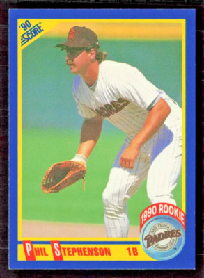 1990 Score "1st round pick" #642 Phil Stephenson 1B San Diego Padres ...