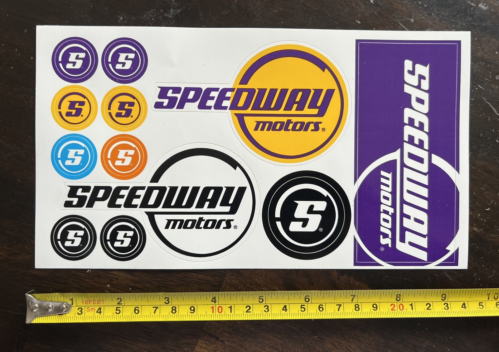 12pcs SPEEDWAY MOTORS decals stickers racing Drags Hotrods lsfest ...