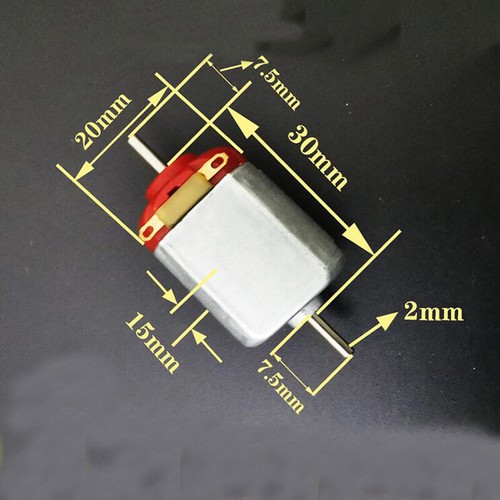 2PCS DC 1.5V-6V 3V 12000RPM 130 DC Motor Dual Shaft axle Mini DIY RC ...