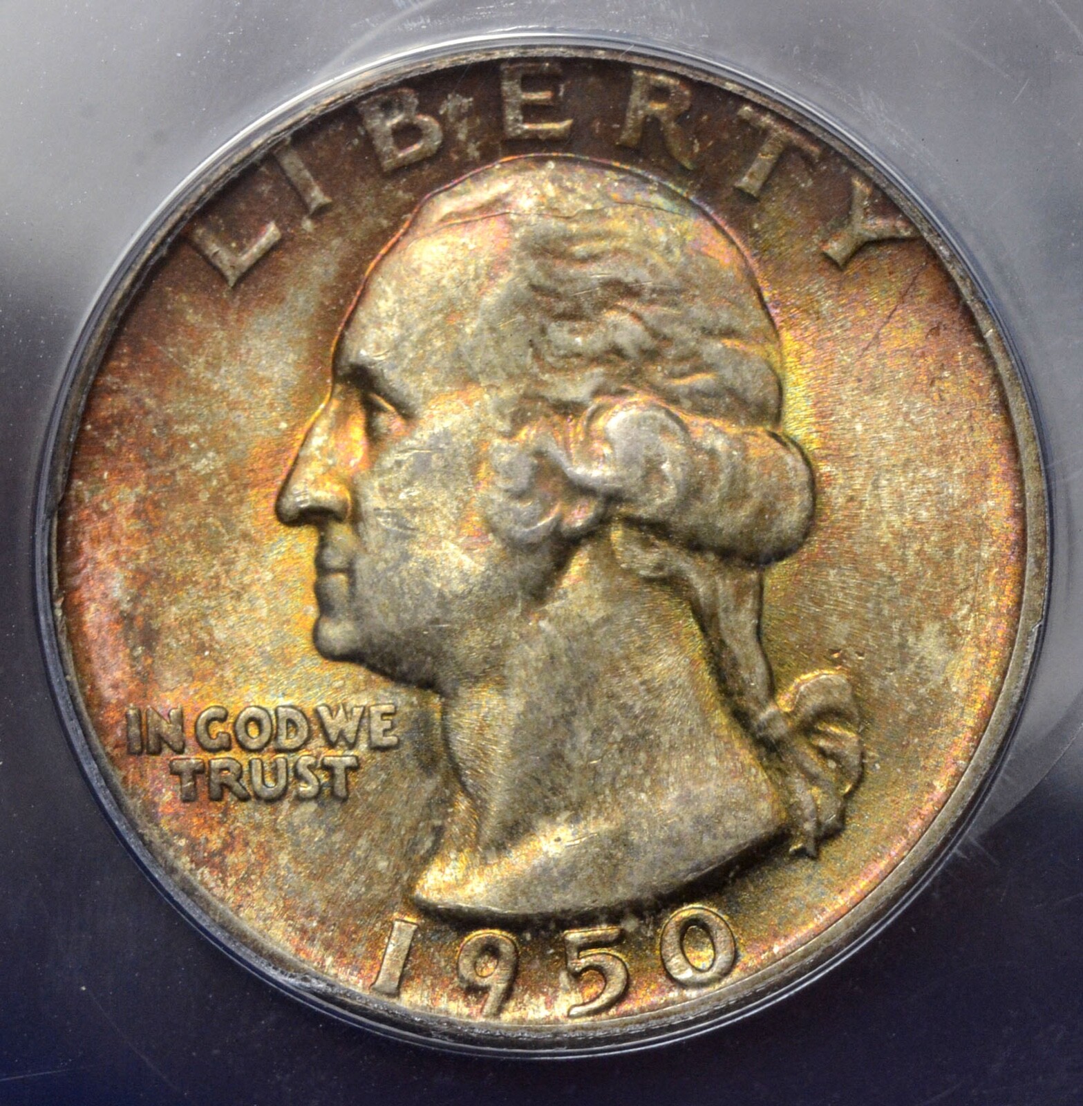 1950 WASHINGTON QUARTER ANACS MS65 NICE | Grelly USA