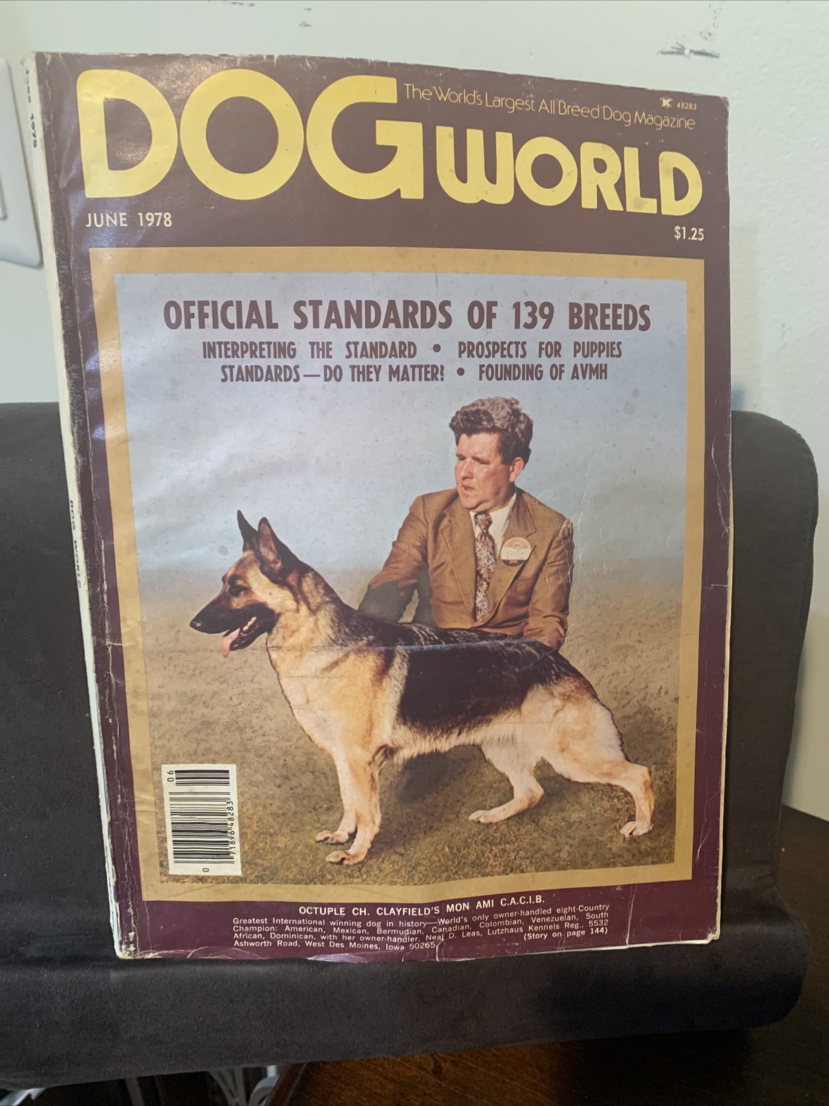 Vintage June 1978 Dog World Magazine - Official standards of 139 breeds ...