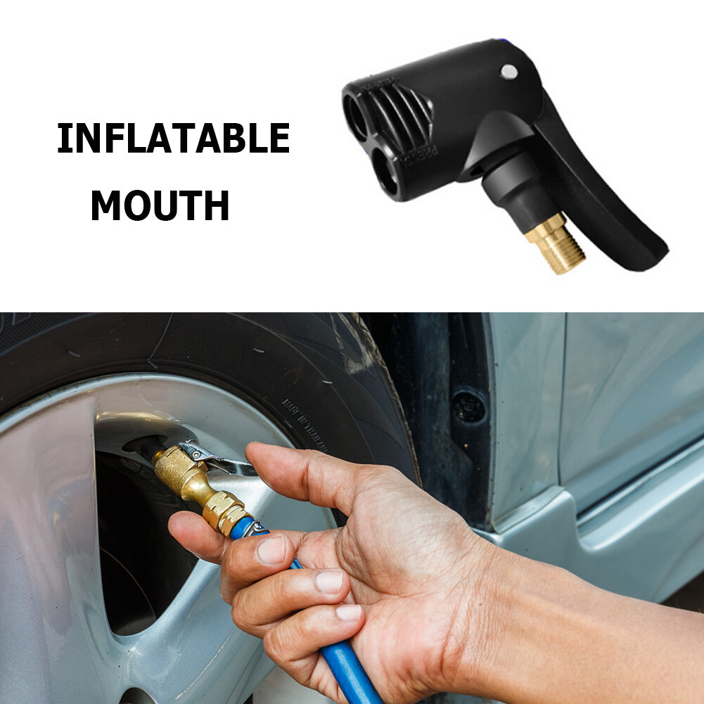 Bicycle Air Nozzle Brass Dual Head Adapter Converter Hose Adapter (Not ...