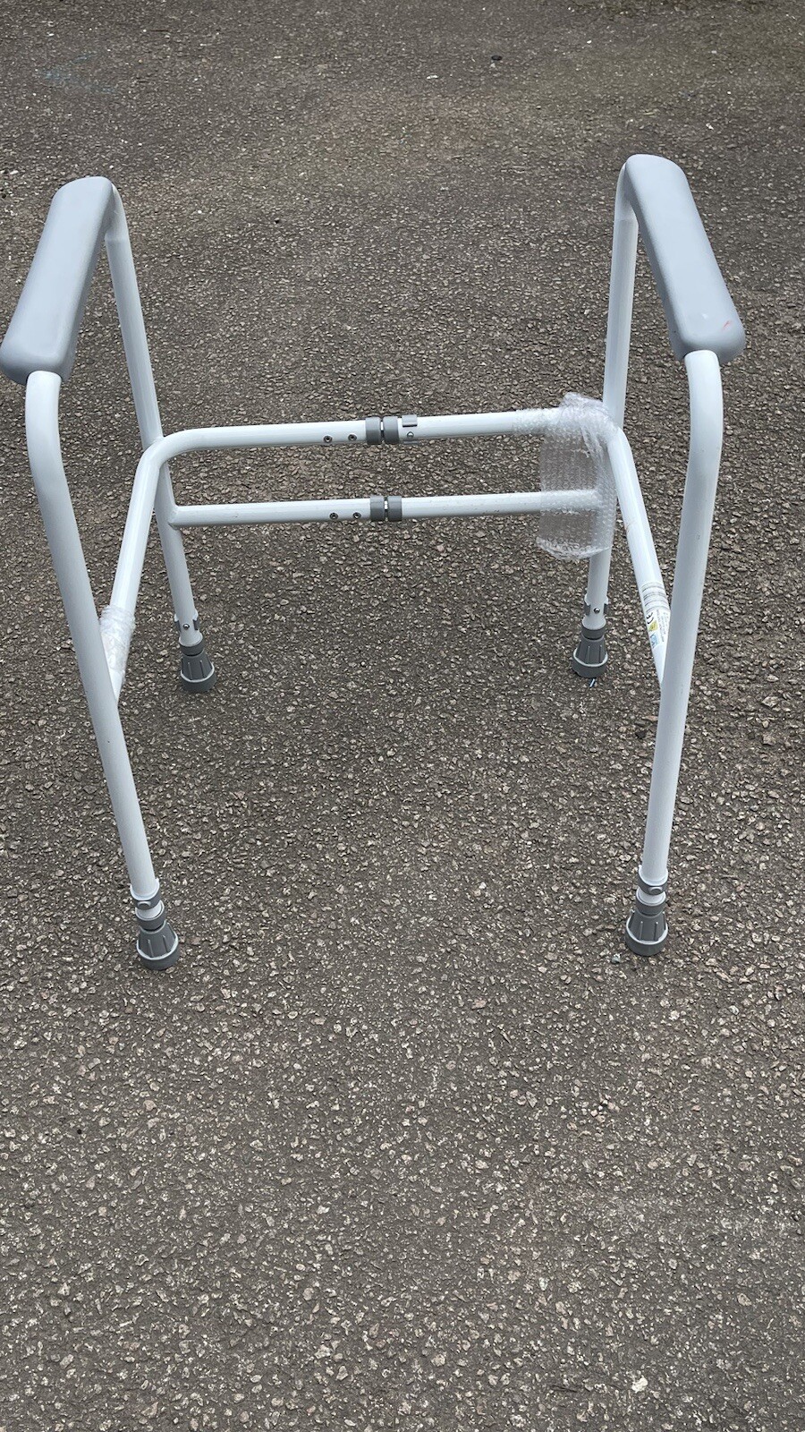 NRS Healthcare M00870 Width and Height Adjustable Standing Toilet Frame ...