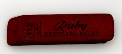 Vintage Ruby Red Eberhard Faber 112 Gum Eraser USA 1930’s (e) | eBay