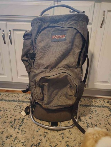 Vintage Jansport External Frame Hiking Backpack Green Hip Wings USA ...