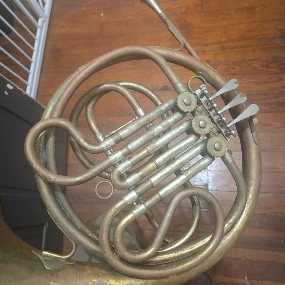 Vintage Carl Fischer French Horn Brass Instrument | eBay