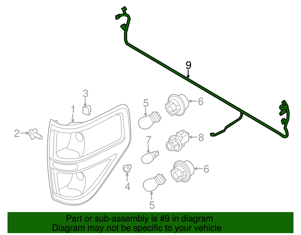 OEM NEW 2011-2014 Ford F-150 Wire Harness Assembly BL3Z-13A409-B | eBay